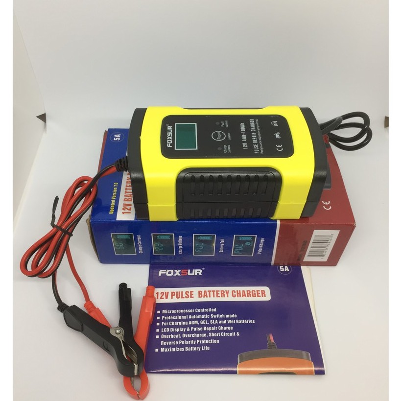เครื่องชาร์จแบตเตอรี่ FOXSUR รุ่น FBC1205D Version 7.0 | Shopee Thailand