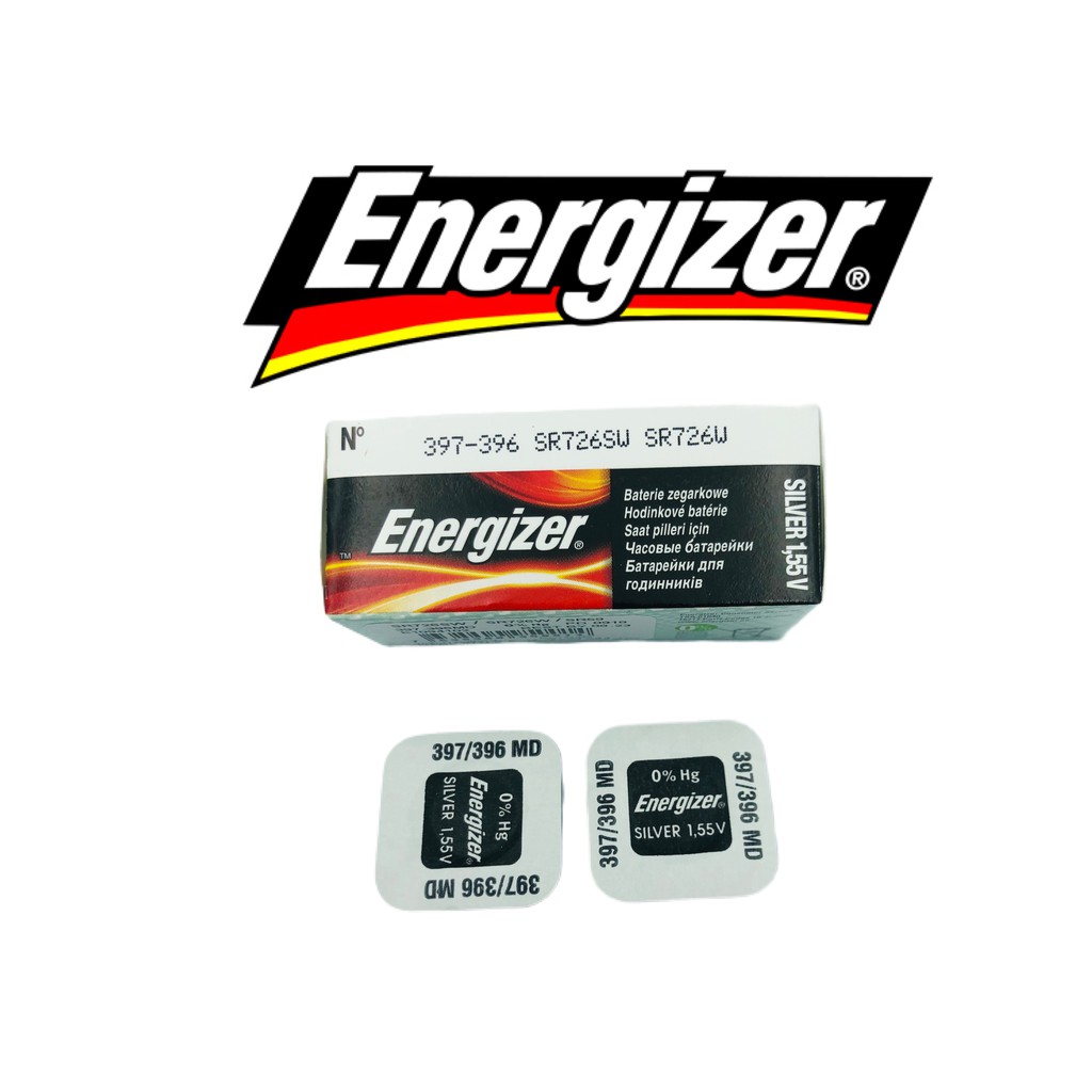 ถ่านนาฬิกา Energizer 397/396 MD / SR726SW /SR726W 0% Hg(1.55V) แพ็คกิ้ง ...