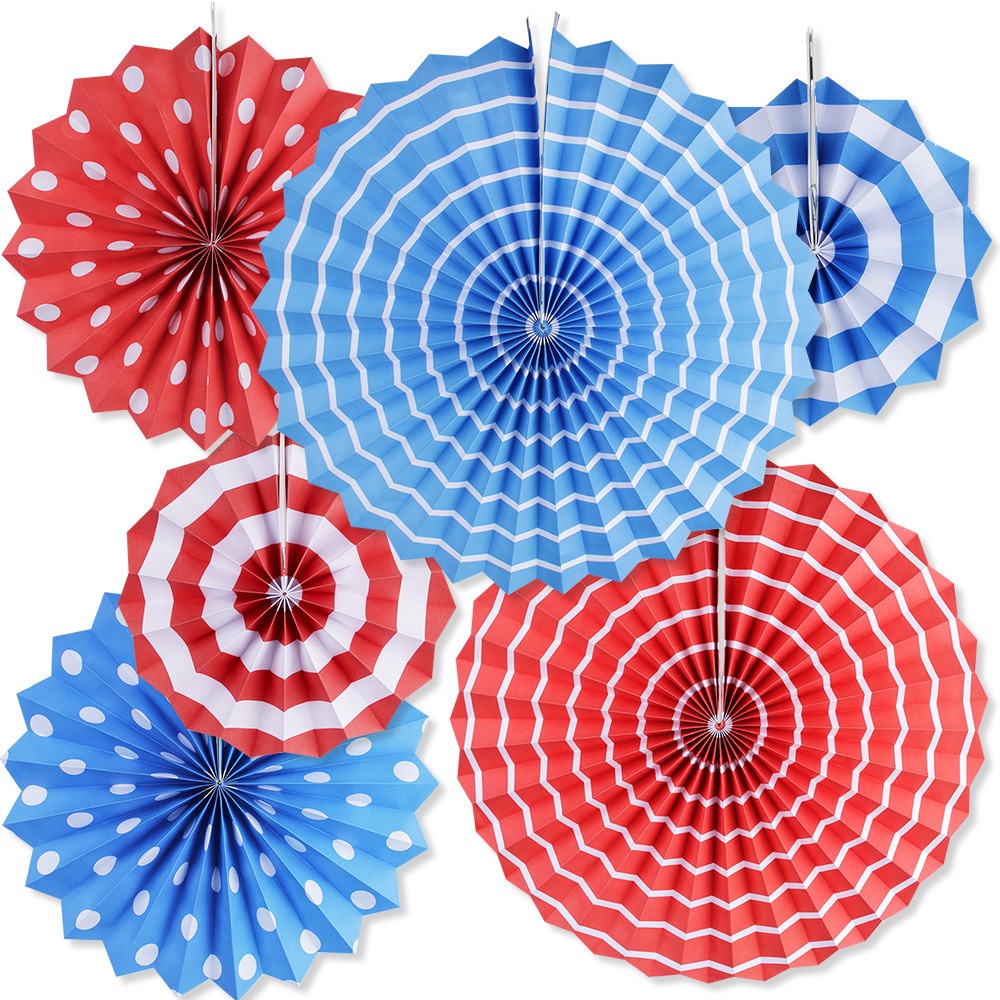 Hanging Fan Paper Decoration Fans Backdrop พัดกระดาษ DIY ตกแต่ง งาน ...