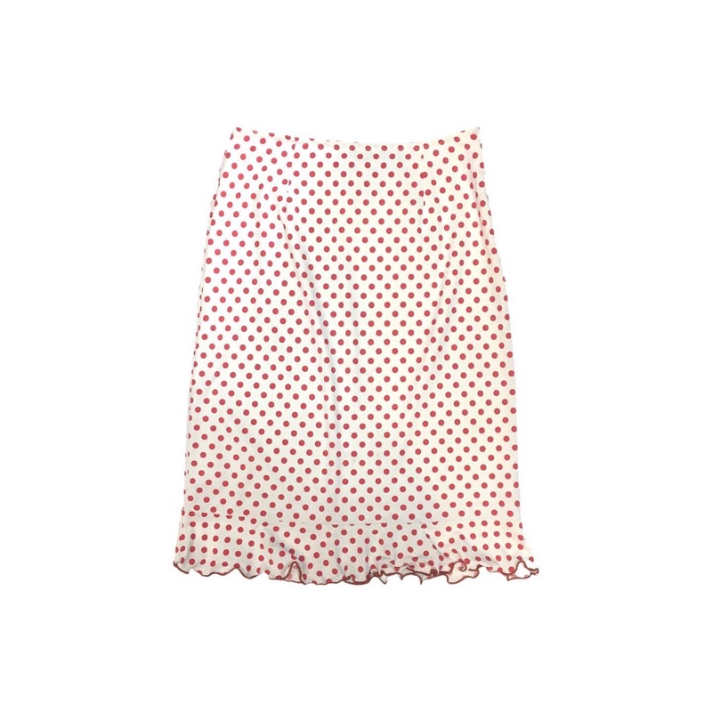แฟชั่น y2k red polka dot 90’s style กระโปรงมือสองงานญี่ปุ่นคุณภาพดี ...