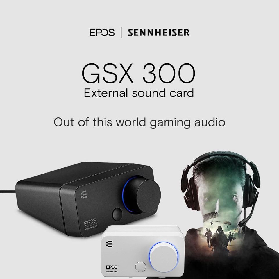 EPOS|Sennheiser GSX300 External USB Sound Card 7.1 Surround Sound ...