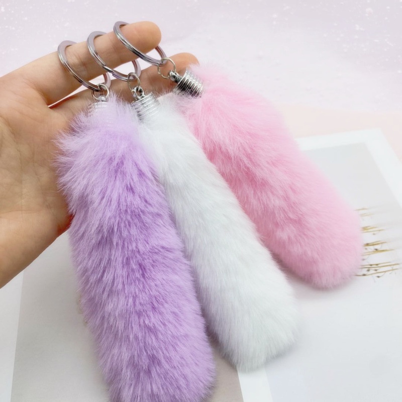 3 แบบ กระเป๋าพวงกุญแจหางกระรอกสั้น New keychain of short squirrel tail ...