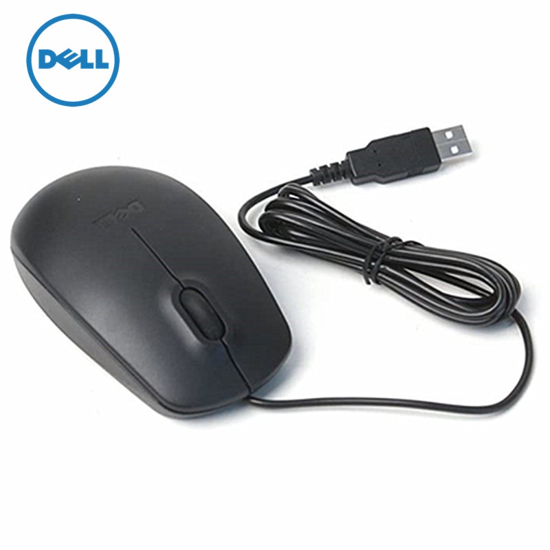 Dell 1000 DPI เมาส์ออปติคอล แบบใช้สาย 3 ปุ่มกด เสียงเงียบ MS111 ...