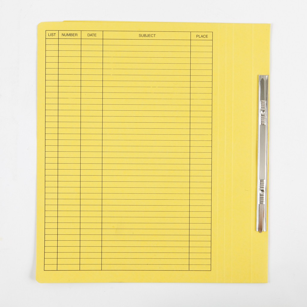 แฟ้มกระดาษสันพับ A4 สีเหลือง ใบโพธิ์ 403/A4 file paper ridge ridge ...