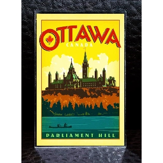 แม่เหล็กติดตู้เย็น ออตตาวา แคนนาดา อะครีลิค 2×3นิ้ว ของฝาก ของที่ระลึก ...