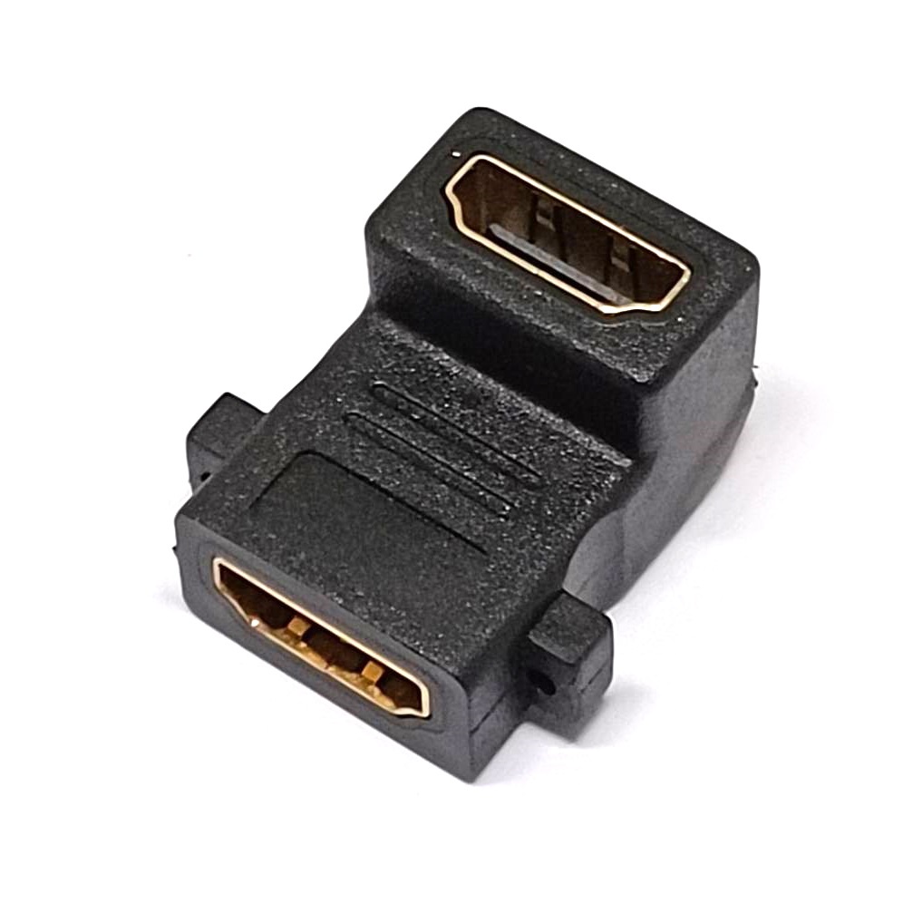 HDMI Adapter Right Angle 90 Degree HDMI female to female F/F Extension ...