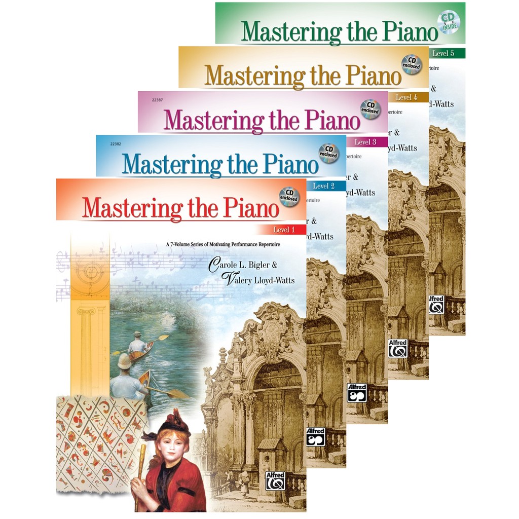 Mastering the Piano, Level 1 2 3 4 5 book&cd | Shopee Thailand