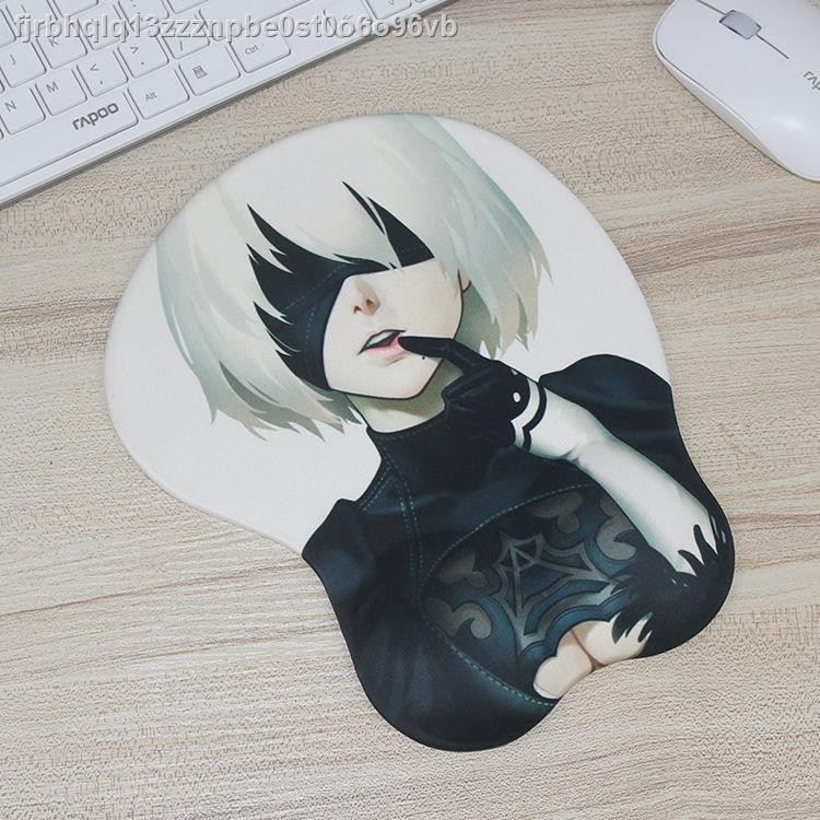 แผ่นรองเมาส์อะนิเมะAnime mouse pad Nier Jiyuan 2B Miss Opai 3D สายรัด ...