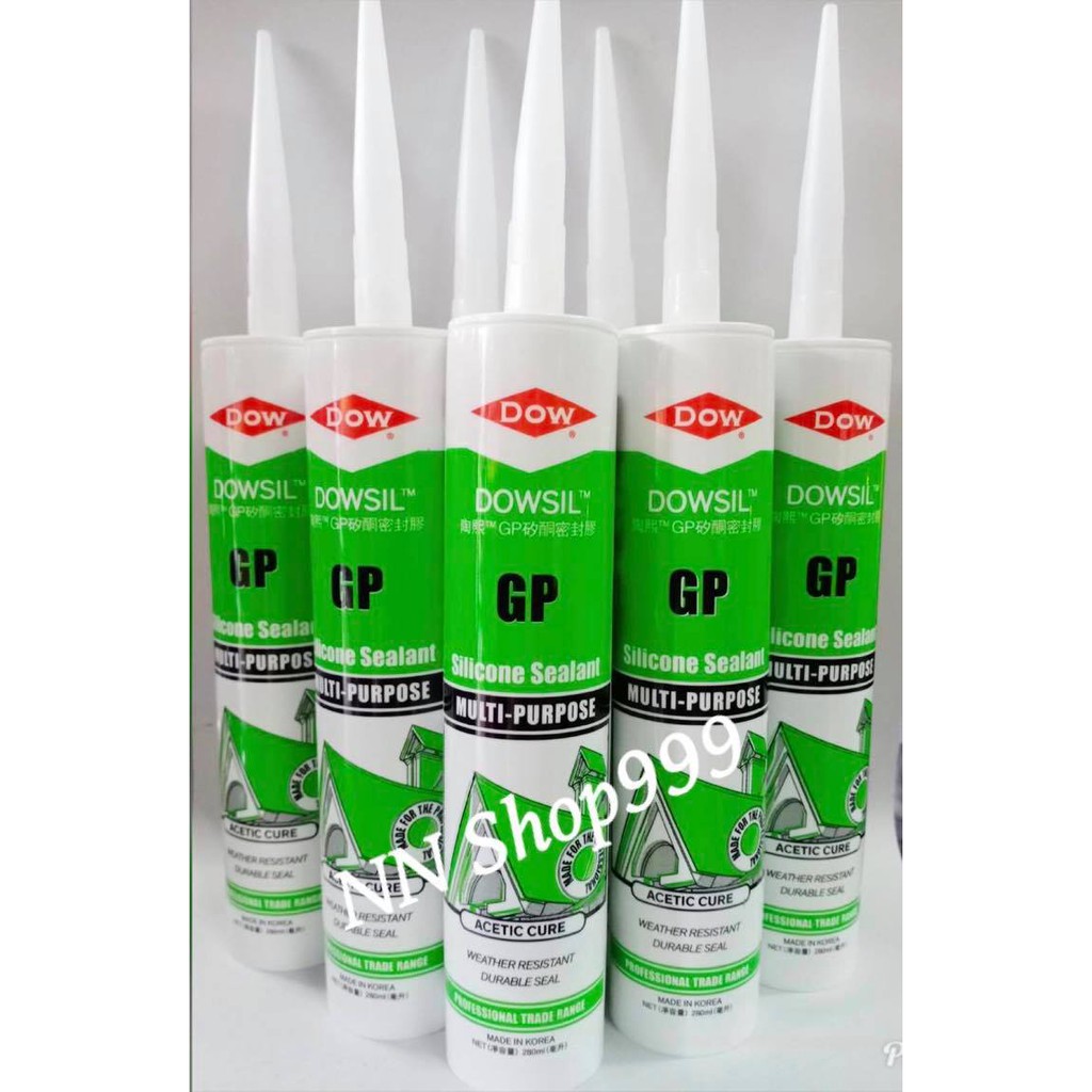 กาวซิลิโคน Silicone Sealant Dowsil GP 280ml (มี 3 สี ใส/ขาว/ดำ ...