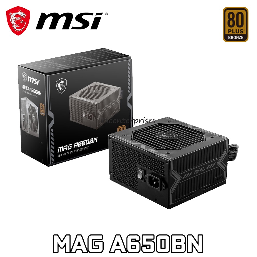 PSU MSI MAG A650BN 650W / A550BN 550W 80+ Bronze (TR2 CV650 CV550 ...