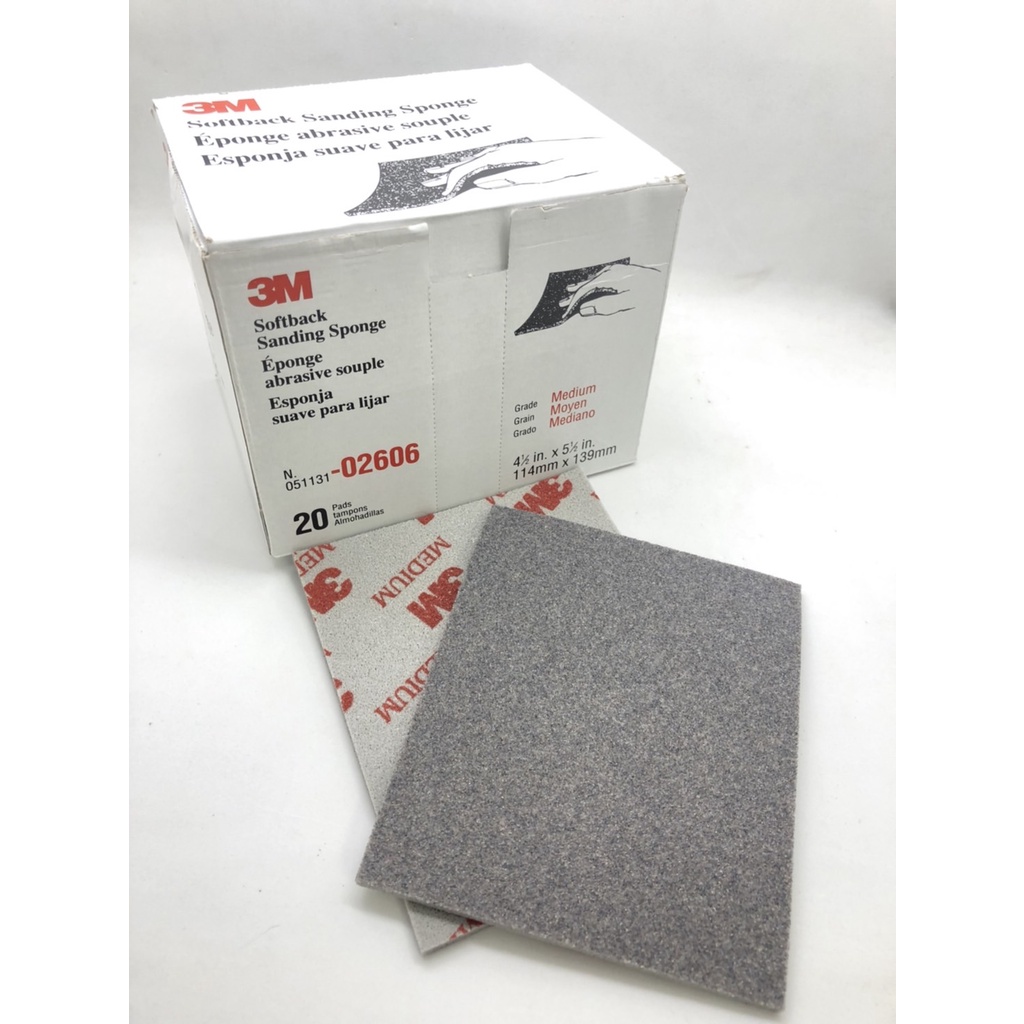 ฟองน้ำกระดาษทราย 3M แท้ สำหรับงานโมเดล เบอร์ #02600 - #02606 #5000 ...