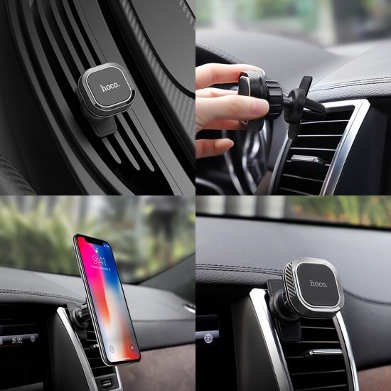 Hoco CA52 ที่วางมือถือหน้าช่องแอร์รถยนต์แบบแม่เหล็ก Intelligent air outlet in-car holder ของแท้ ...
