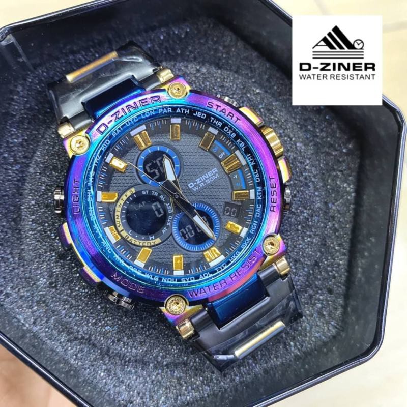นาฬิกา นาฬิกาข้อมือ DZiner Watch ดีซีเนอร์ สายเหล็กสองระบบ สินค้าแท้กัน ...