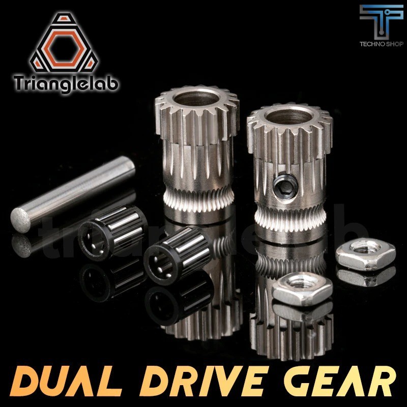 TRIANGLELAB Drivegear kit dual drive gear extruder kit Cloned upgrade ...