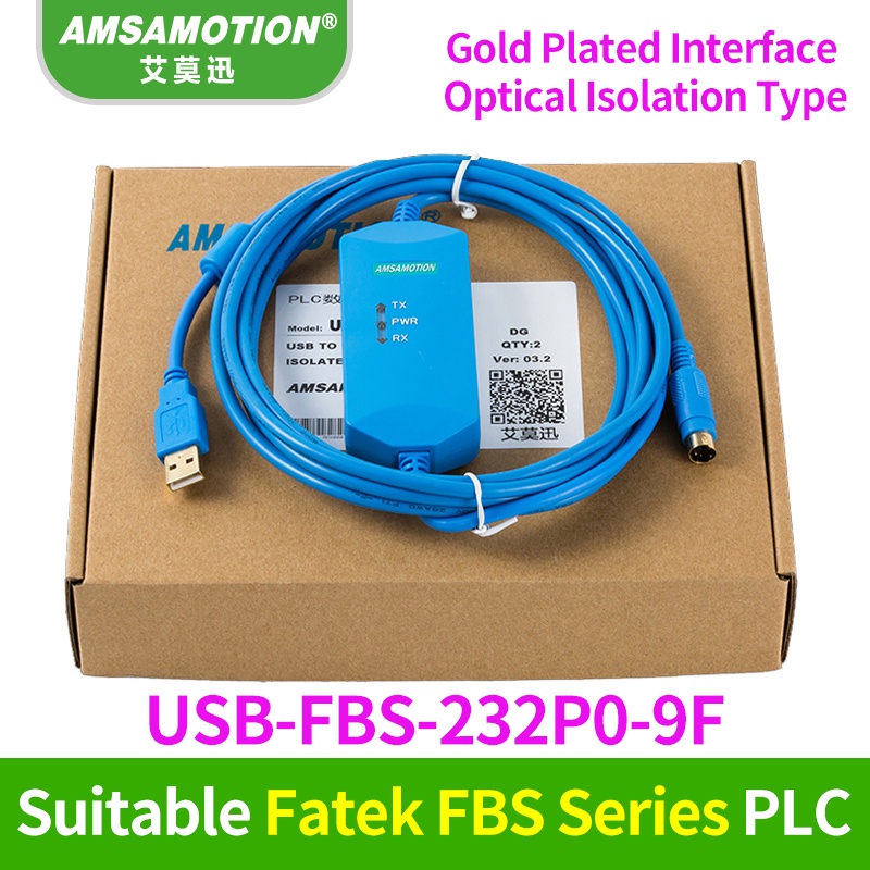 Yth YY FATEK FBS series สายเคเบิลโปรแกรมมิ่ง PLC USB-FBS-232P0-9F+ | Shopee Thailand