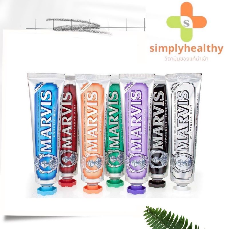 Marvis Toothpaste ยาสีฟันมาร์วิส จากอิตาลี ขนาด 85ml ของแท้ พร้อมส่ง ...