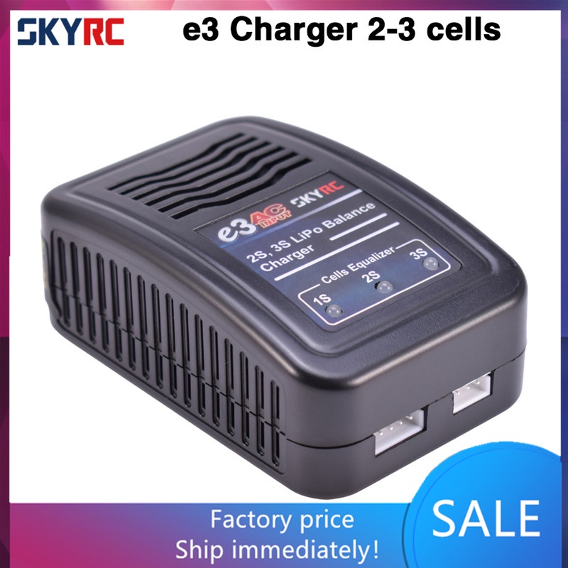 Skyrc e3 AC เครื่องชาร์จสมดุล 2S 3S LiPo เครื่องชาร์จแบตเตอรี่ อินพุต AC 100V-240V SK-100081 ...