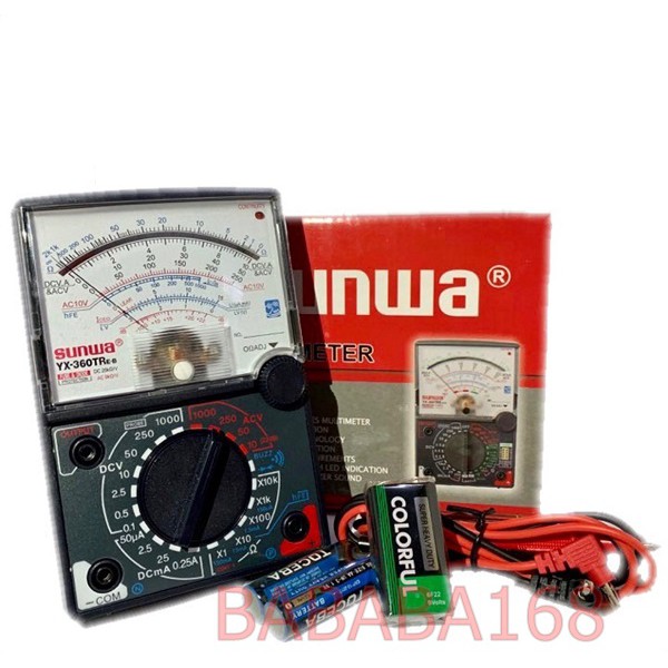 SUNWA Multimeter YX-360TR มัลติมิเตอร์ แบบอนาล็อก Sunwa meter YX-360TR ...