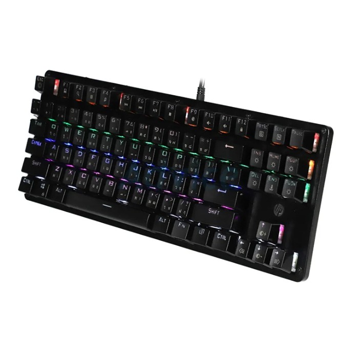 คีย์บอร์ดเกมมิ่ง - HP GK200 - MECHANICAL KEYBOARD 87 KEYS / BLUE OR ...