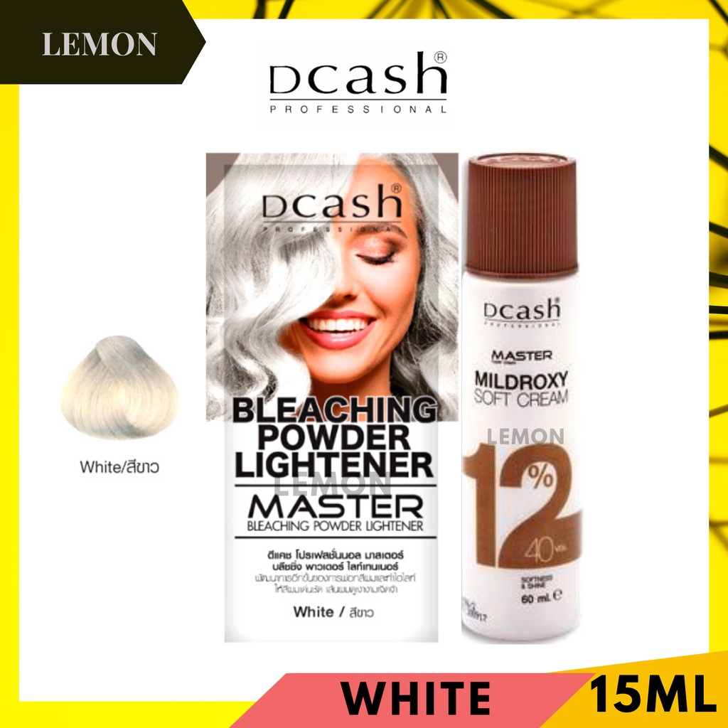 Dcash Professional Master Bleaching Powder Lightener 15ml | Shopee Thailand