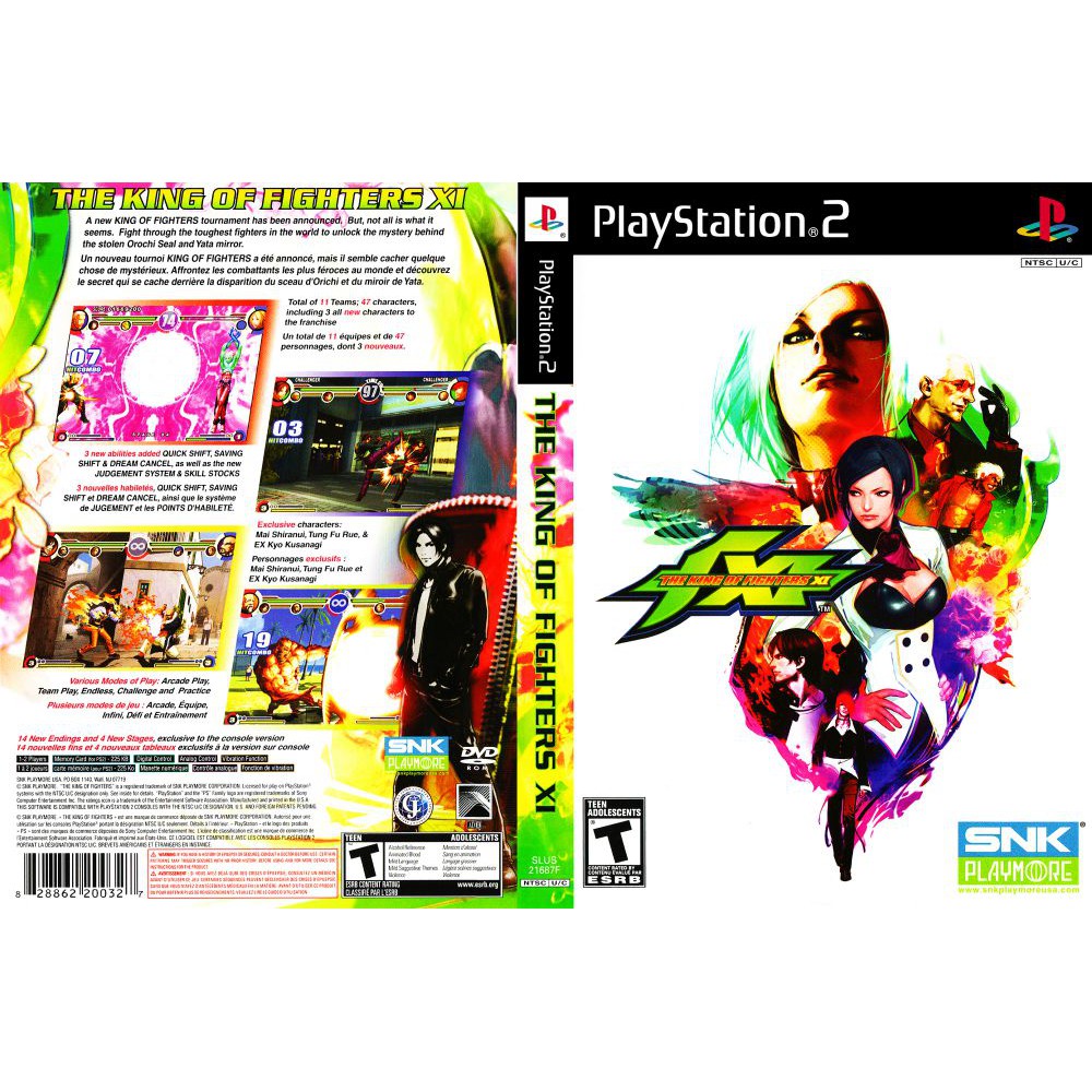 The King of Fighters XI PS2 ISO (Ntsc-J) (MG-MF) | Shopee Thailand