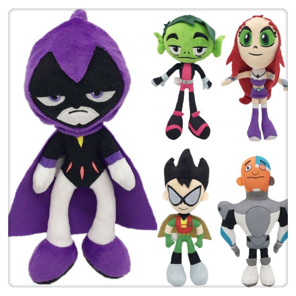 Ready Stock !!! 25cm Teen Titans Go Robin Cartoon Robin Cyborg Beast ...