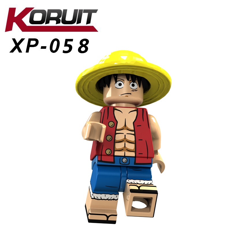 ของเล่นตัวต่อฟิกเกอร์ อนิเมะ One Piece Series Luffy Zoro Sanji ed ขนาด ...