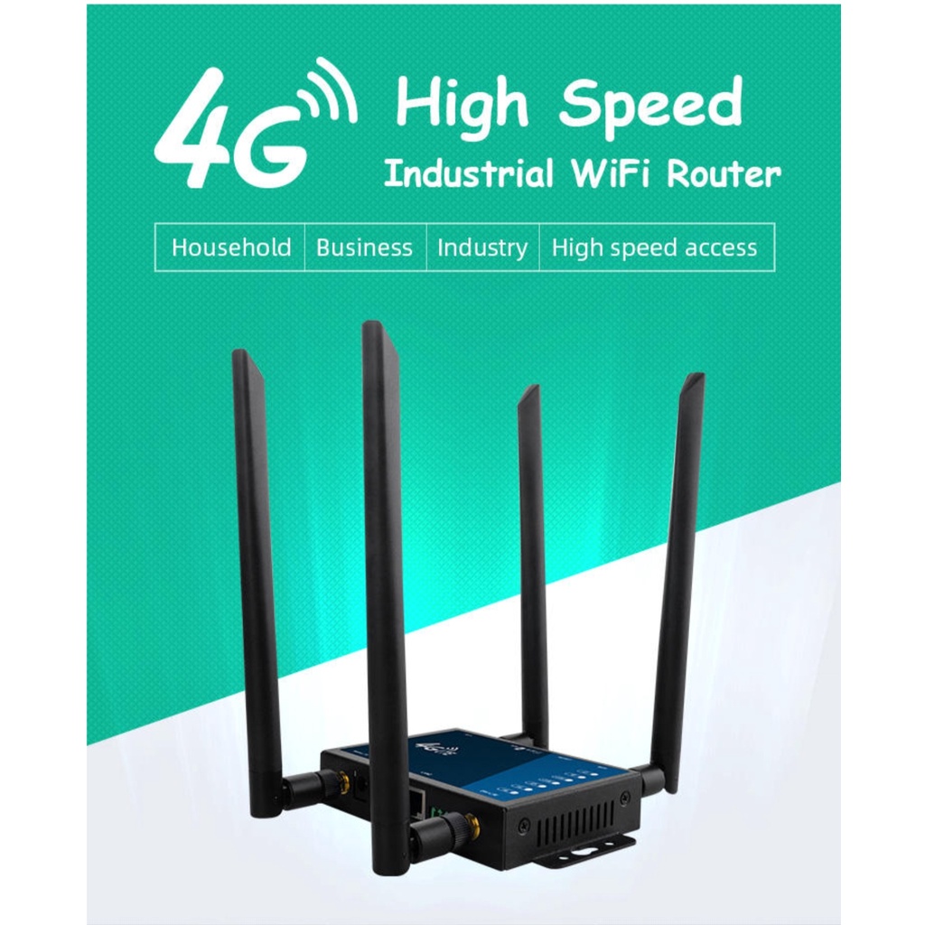 4G Router 300Mbps 4 เสา ถอด เปลี่ยน เสา ได้ SMA Port สัญญาณแรง ใส่ชิม ...