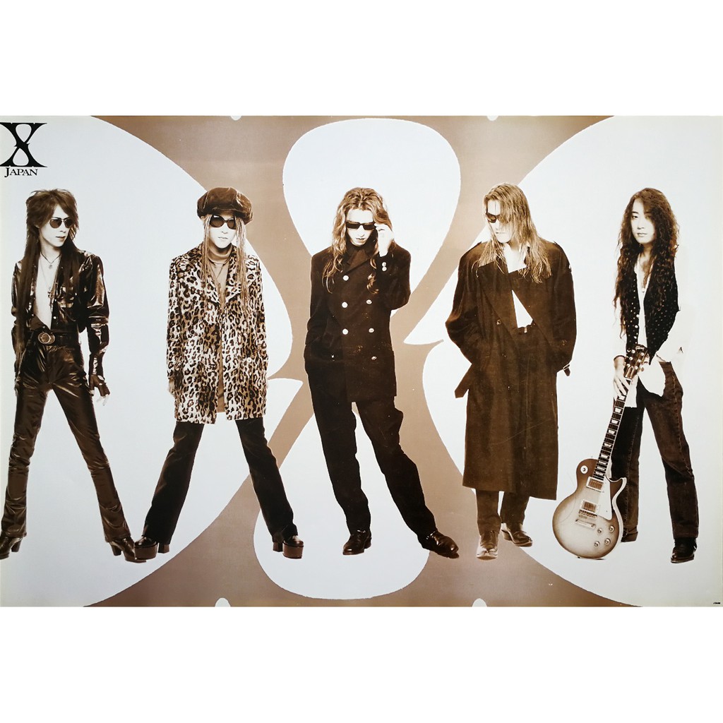 โปสเตอร์ รูปถ่าย วง ดนตรี ร็อก X-Japan エックス・ジャパン (1982-97) POSTER 24 ...