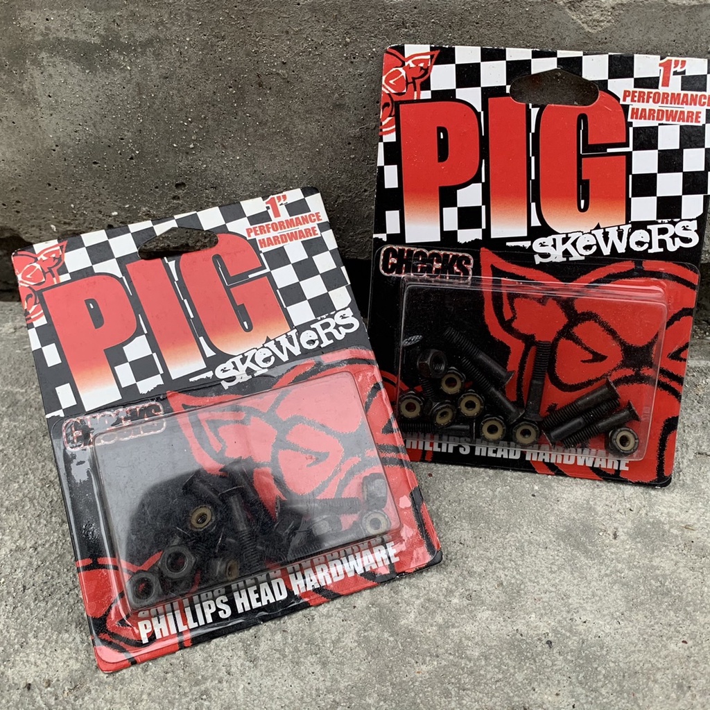 ชุดน็อตสเก็ตบอร์ด Pig Checkers Skateboard Hardware รับประกันของแท้ ...