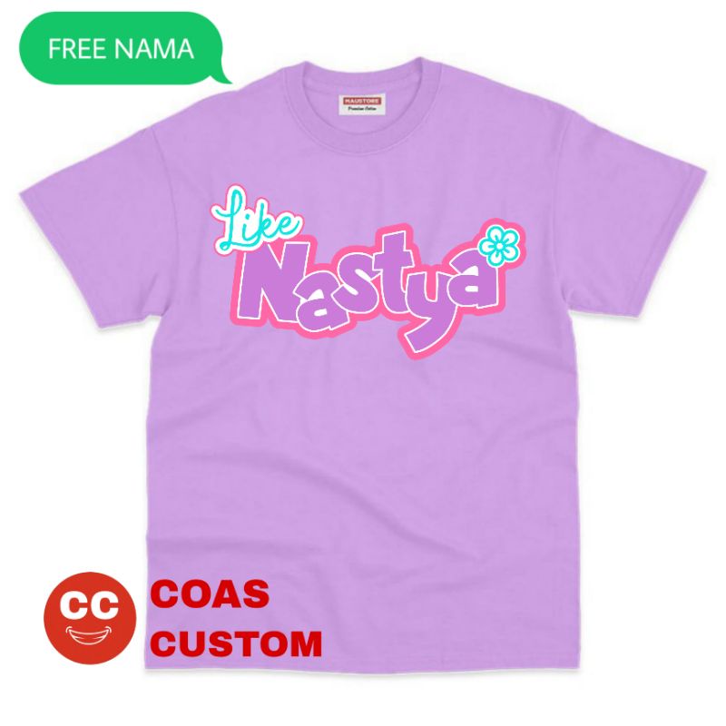 เสื้อยืด CHILDRENS LIKE ASTYA FREE NAME PRINTING | Shopee Thailand