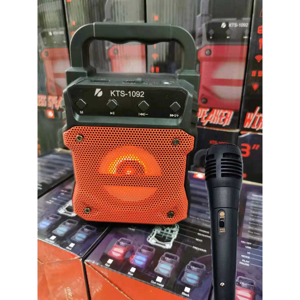 ลำโพงบลูทูธ เสียงดังรุ่น สามารถเสียบไมค์โคโฟนได้ และ ระบบ LED.ค่ะ KTS ...