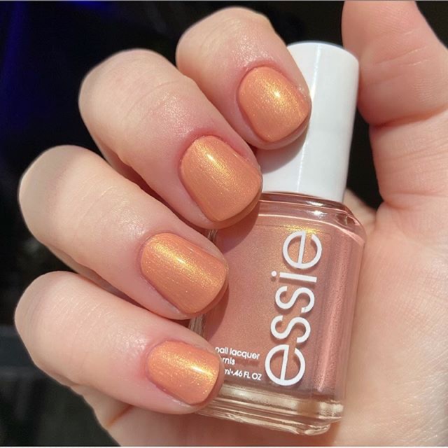พร้อมส่ง Essie Reach new heights Shimmery golden peach สีพีชอ่อนพร้อม ...