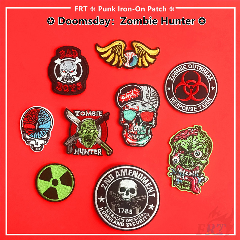 Doomsday : Zombie Hunter - Punk แผ่นแพทช์ปักลายสําหรับตกแต่งเสื้อผ้า 1 ...