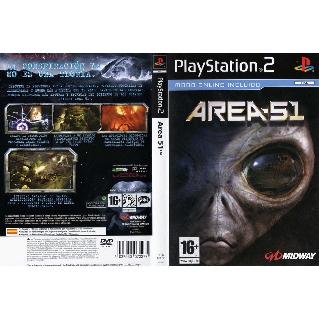 แผ่นเกมส์ PS2 Area 51 คุณภาพ ส่งไว (DVD) | Shopee Thailand