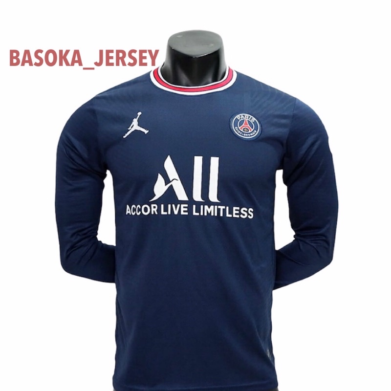 /LONGSLEEVE Jersey PSG HOME 2021 2022/PARIS SAINT GERMAN 21 22 เสื้อแขนยาว คอกลม | Shopee Thailand