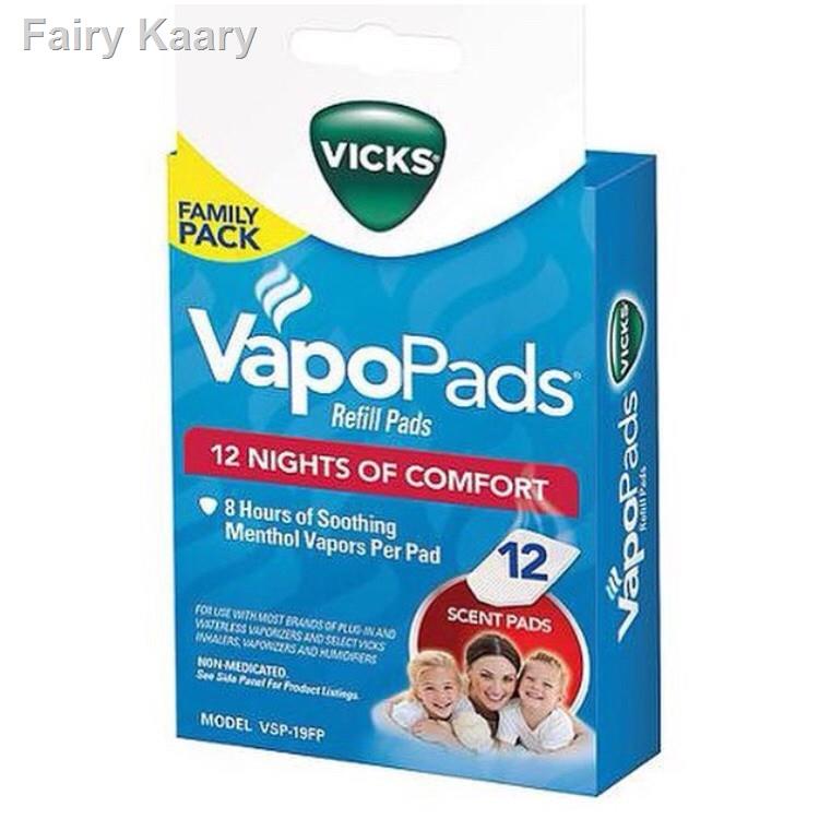 จัดส่งที่รวดเร็ว Vicks Soothing Menthol VapoPads, 12-Pack แผ่น refill ...