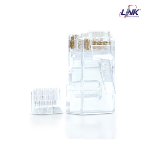 LINK CAT6 RJ45 PLUG ตัวผู้ 2 Layer With Pre-Insert Bar (US-1002) (10 หัว / Pack) | Shopee Thailand
