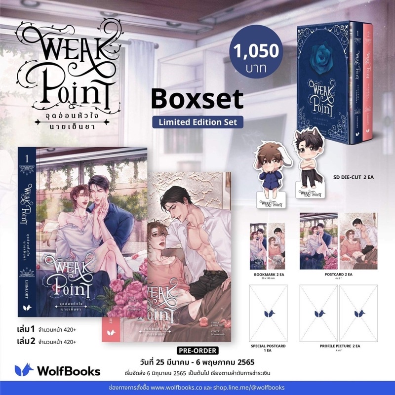 Weak point จุดอ่อนหัวใจนายเย็นชา (Limited Edition Set)จัดส่งเดือนมิถุนายน | Shopee Thailand