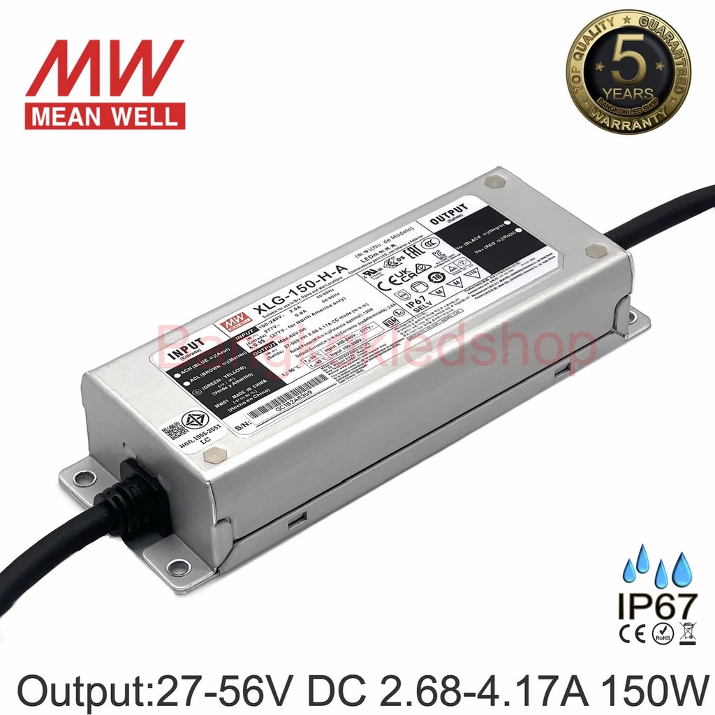 XLG-150-H-A LED DRIVER 2.68~4.17AMP 27~56VDC 150W LED DRIVER ยี่ห้อม ...
