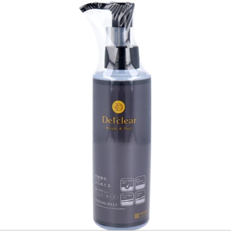 DET Clear Bright & Peel Peeling Jelly Charcoal Type Gel Pack Rinse Type Fragrance Free detclear ...