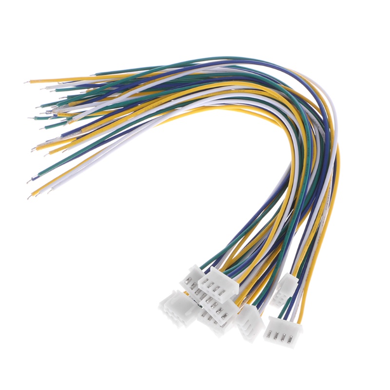 Dk 10PCS 4 Pin Mini Micro JST XH 2 54 มม.24AWG ปลั๊กขั้วต่อพร้อมสายไฟ ...