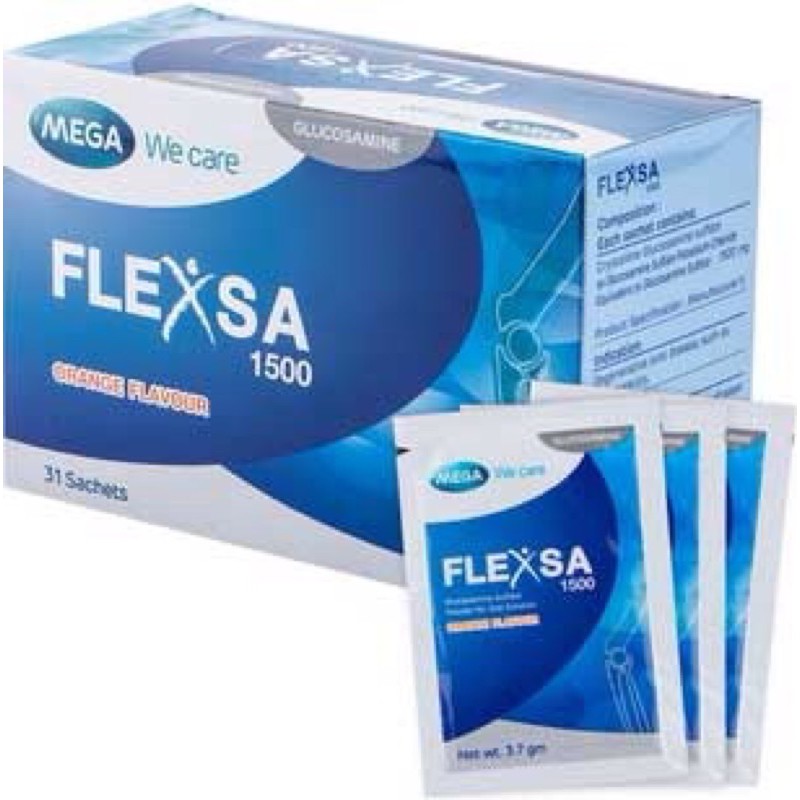 FLEXSA(GLUCOSAMINE) ลดปวดเข่า ช่วยหล่อลื่นข้อเข่า ข้อต่อต่างๆ | Shopee ...