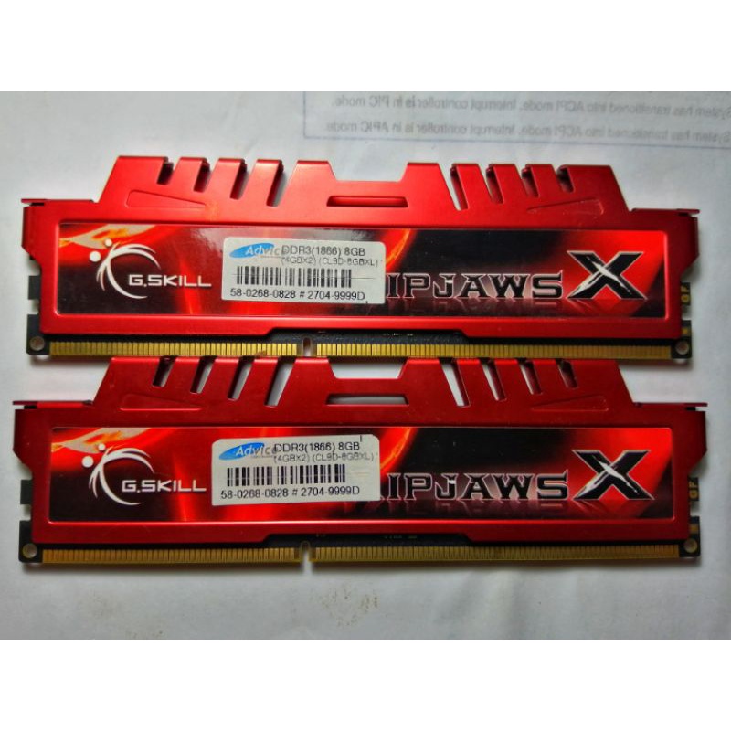 RAM 8 GB DDR3 BUS 1866 G.SKILL RIPJAWS X (4*2 8GB) | Shopee Thailand