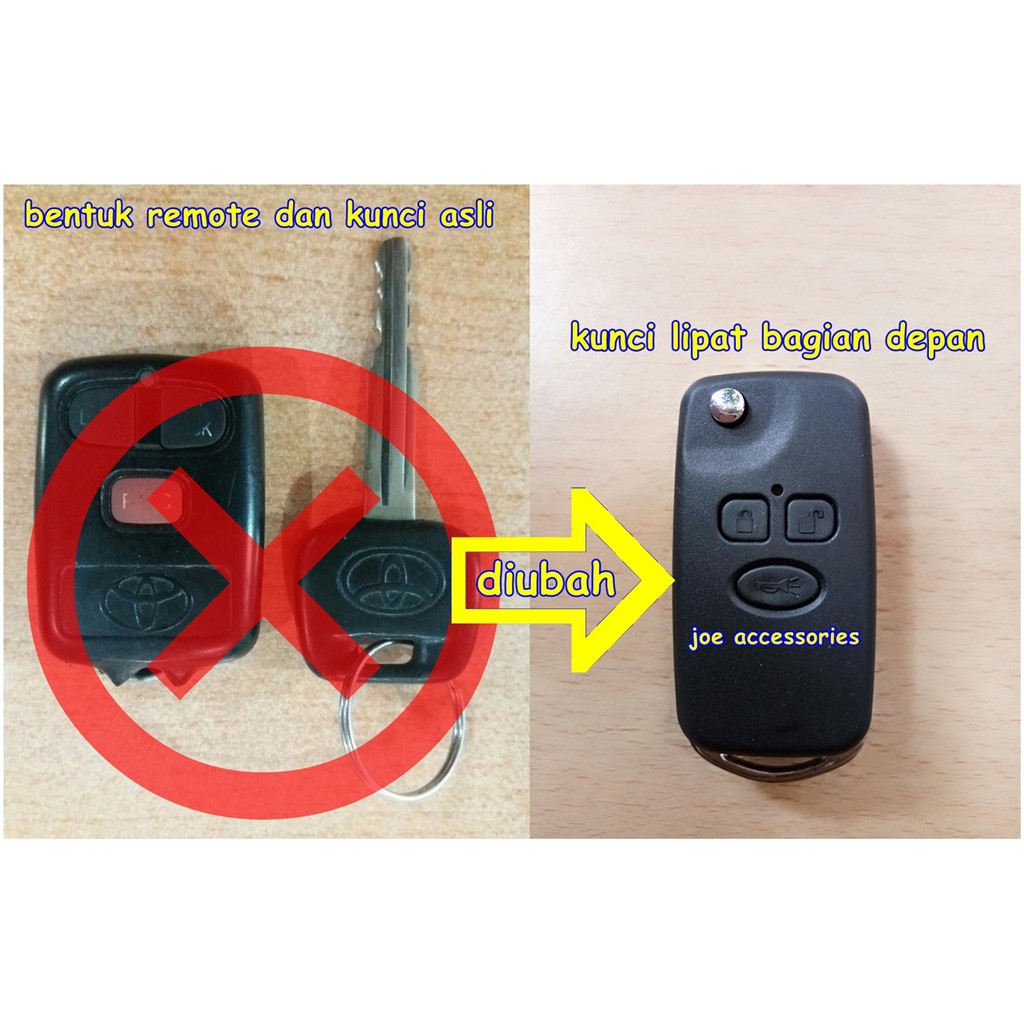 Tombol Old Toyota Vios Altis 3 Button Flipkey Key Case | Shopee Thailand