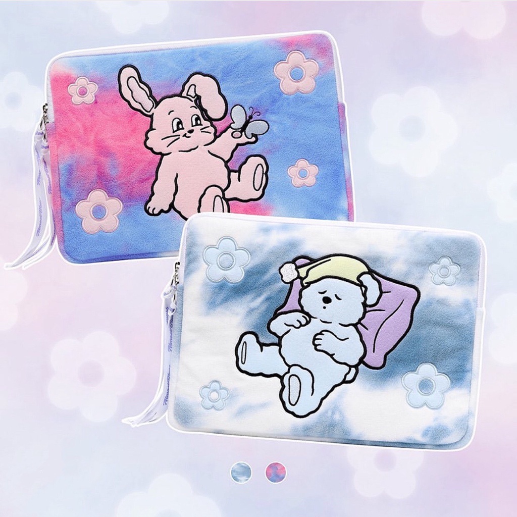 เคสแล็ปท็อป ลายหมี สีมัดย้อม แฟชั่นสไตล์เกาหลี ขนาด 15 13 13.3 11 10.5 10.2 นิ้ว | Shopee Thailand