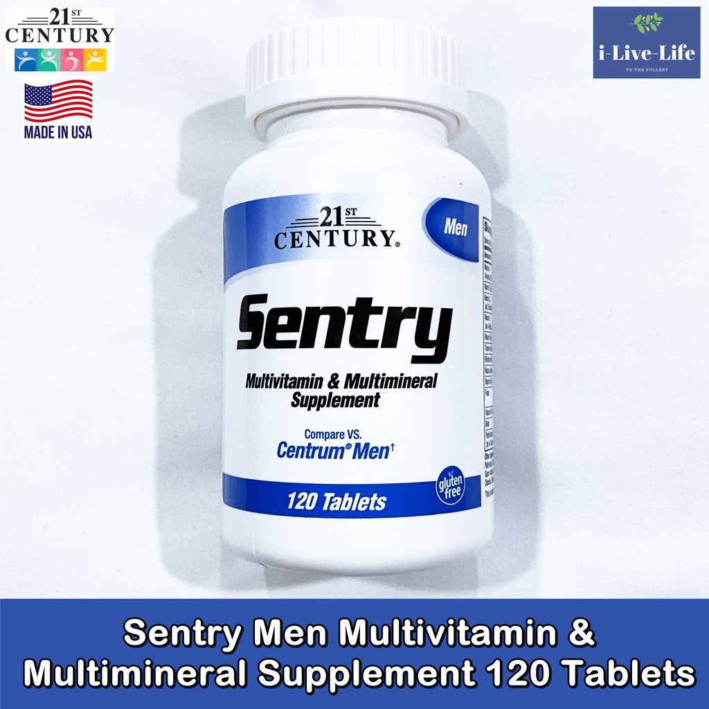 วิตามินและแร่ธาตุรวม Sentry Multivitamin & Multimineral Supplement 120 ...