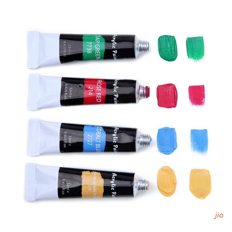 jio Acrylic Paint Set 24 Color 12ml Non Toxic Non Fading Pigment for ...
