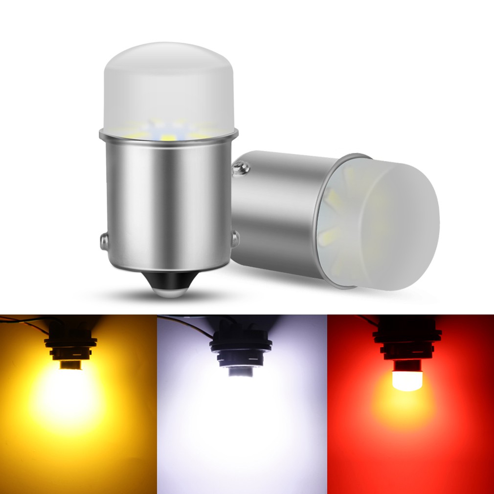 1156 1157 3014 9smd 360°หลอดไฟเลี้ยวรถยนต์ LED BA15S BAY15D P21W P21/5W LED R5W R10W 12V สีขาว ...