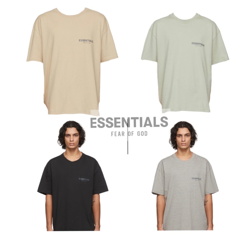 2022 fear of god (FOG) Essentials core collection reflecting logo tee ...